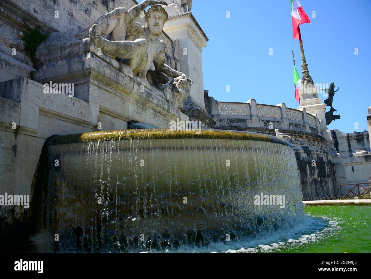 The National Monument to Vittorio Emanuele II or Vittoriano, called ...