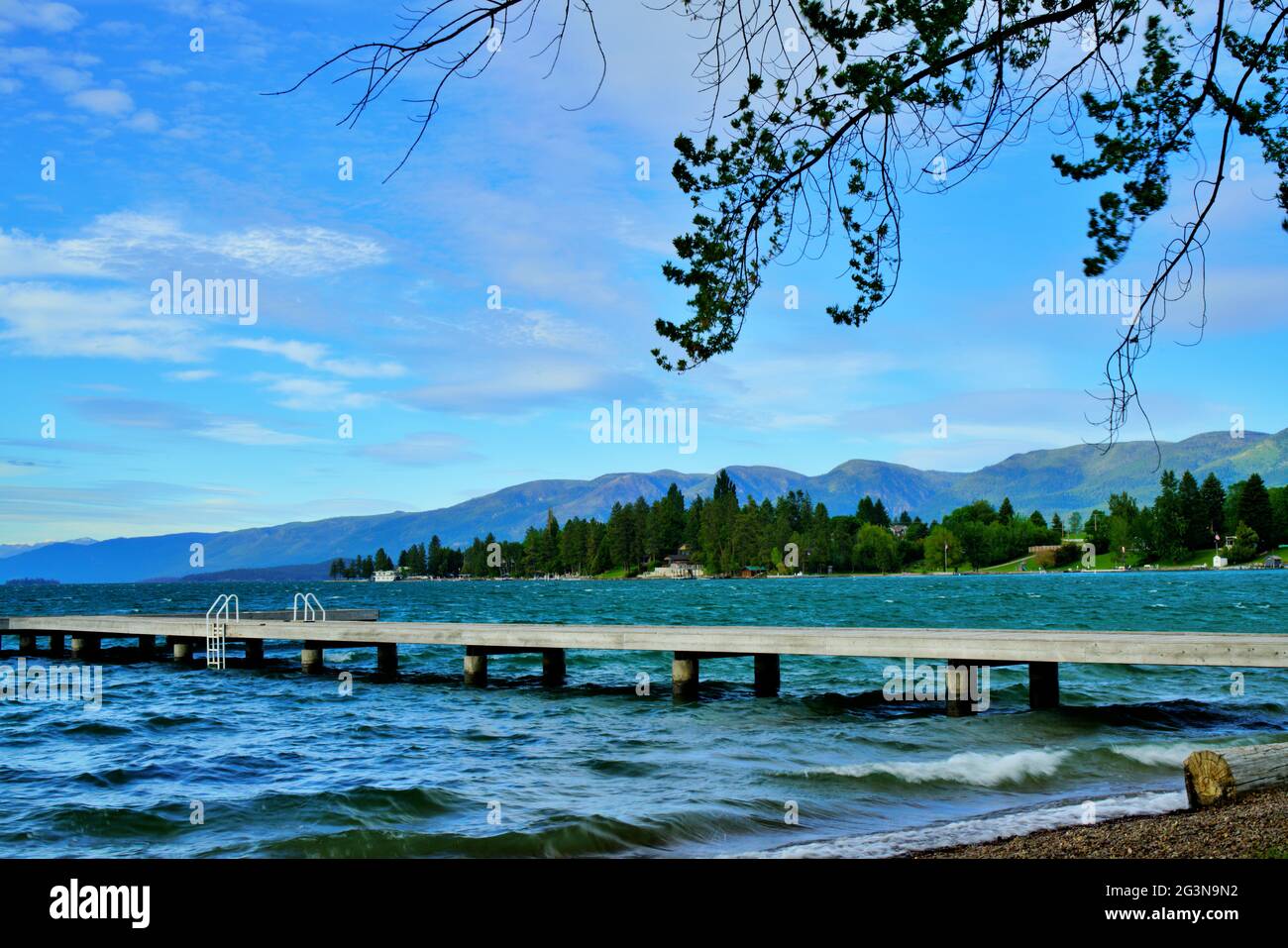 flathead lake shore Stock Photo - Alamy