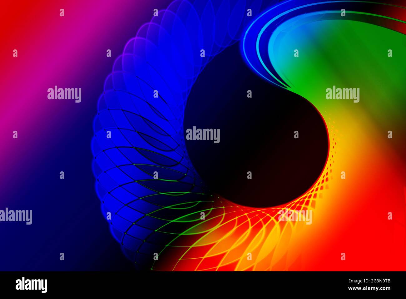Colorful circular abstract background with circular lines Stock Photo ...
