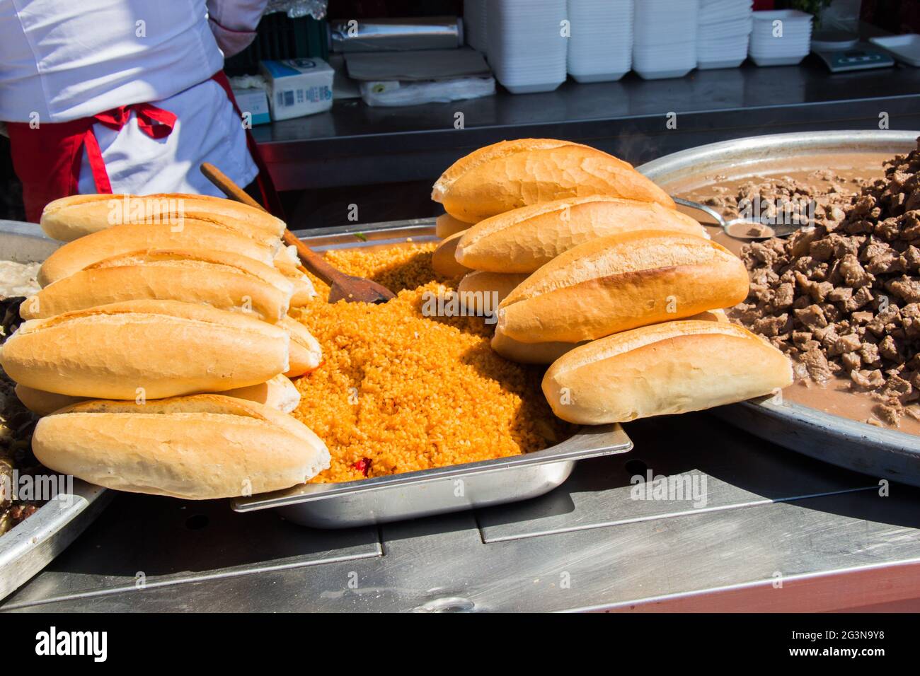 Traditional Turkish style made bread Stock Photo - Alamy