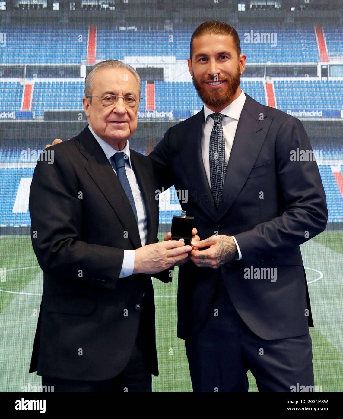 Madrid, Spain. 17th June, 2021. Tribute act and farewell to Sergio ...