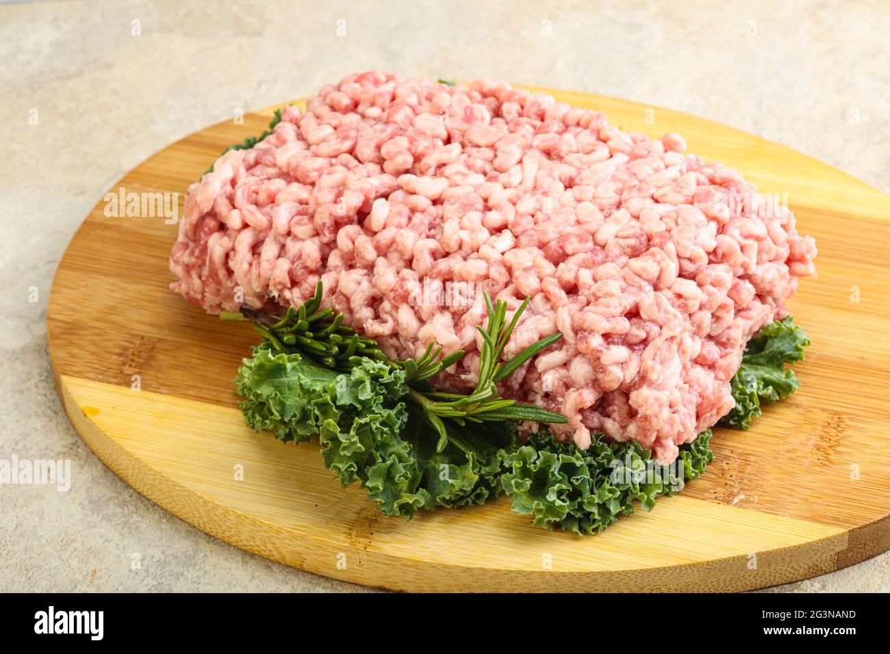 Raw fat pork minced meat for cooking Stock Photo - Alamy