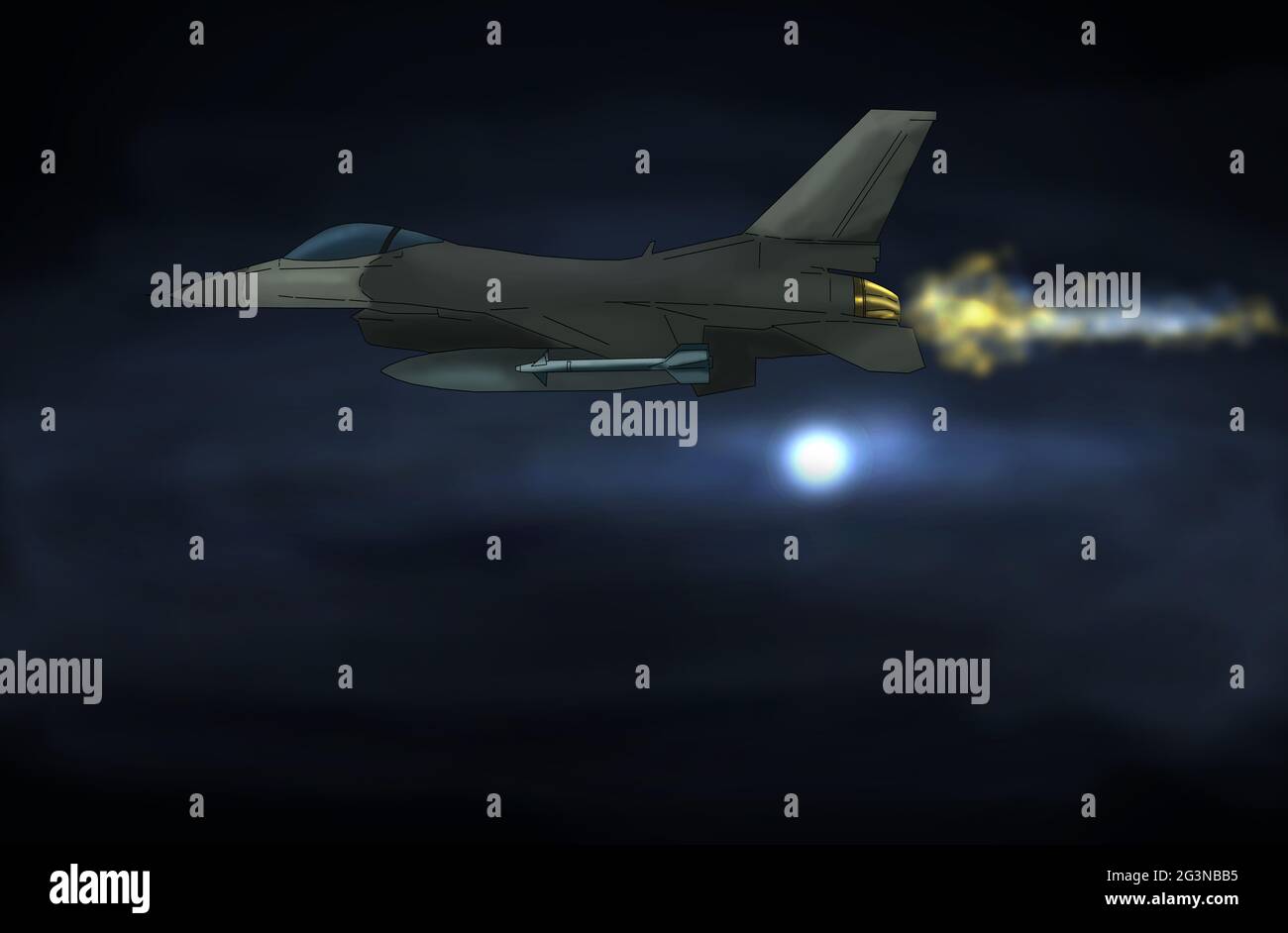 sky view of air force fighter jet Stock Photo - Alamy