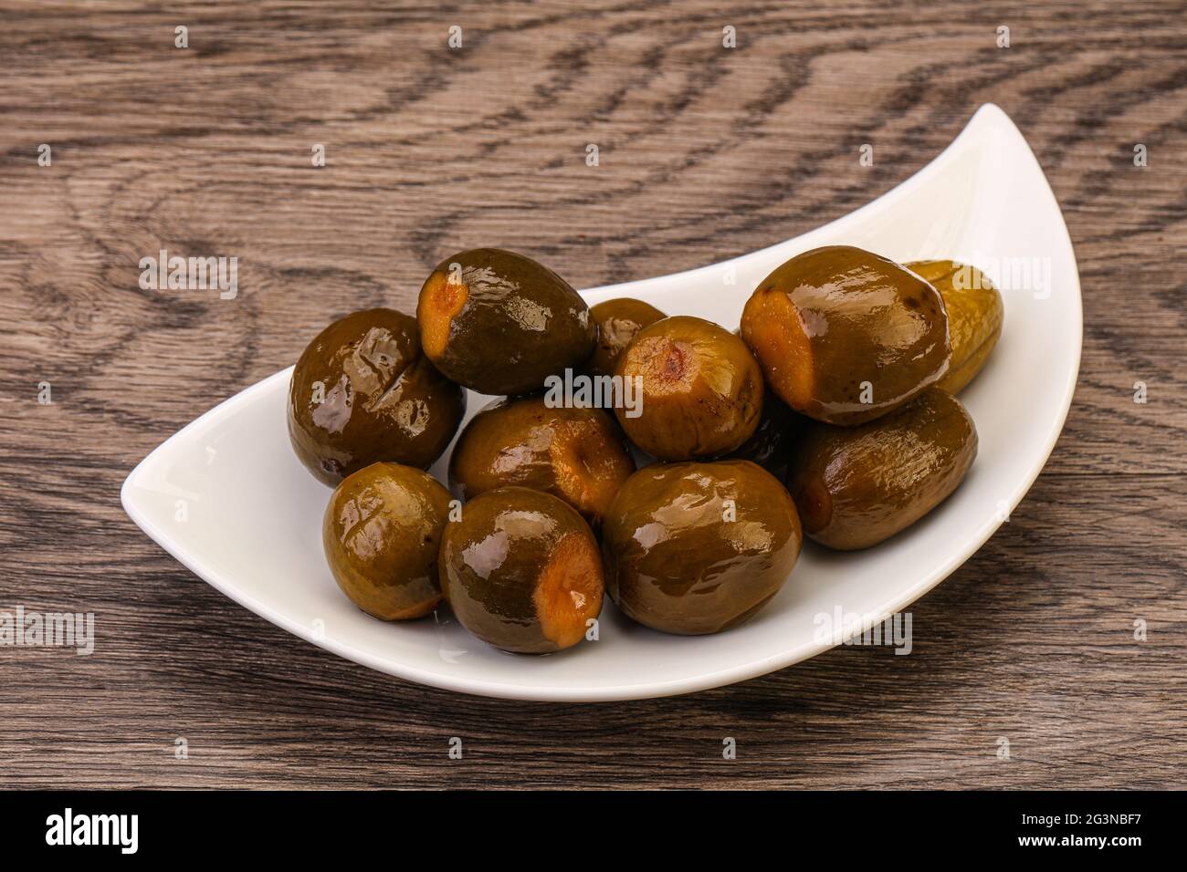 Marinated feijoa fruit in the bowl Stock Photo - Alamy