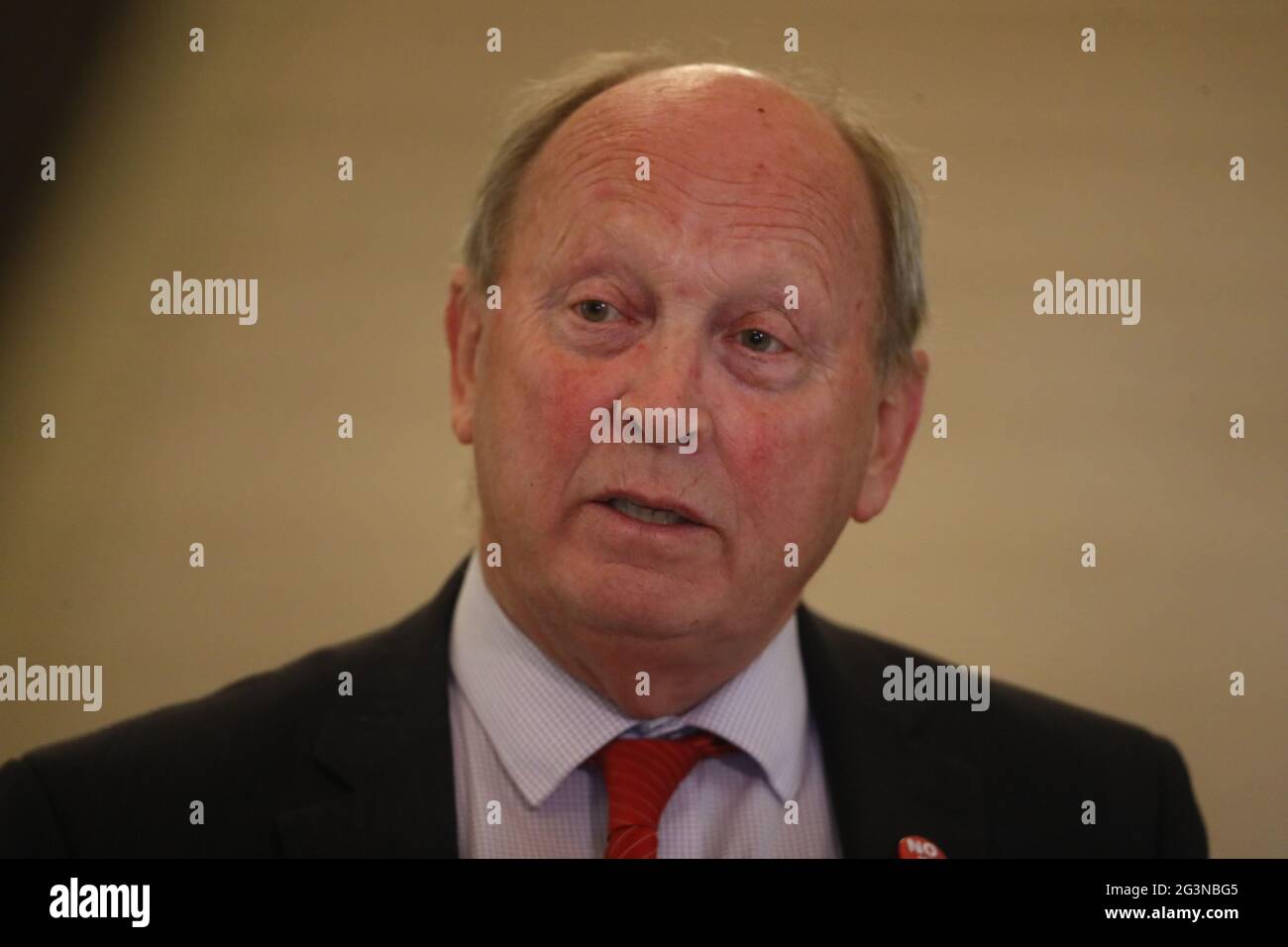 TUV leader Jim Allister in Parliament Buildings in Belfast. Picture ...
