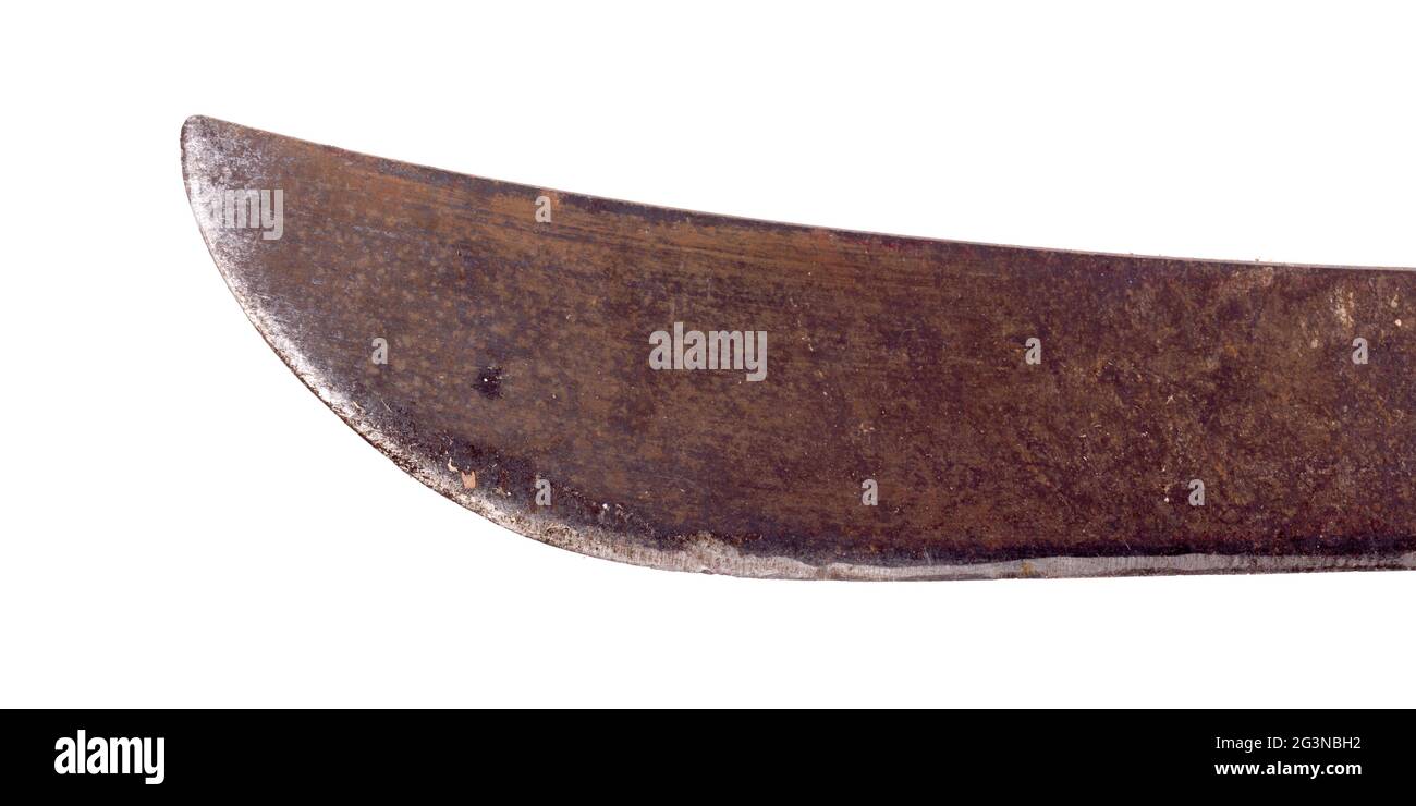 Blade of a big machete isolated Stock Photo - Alamy