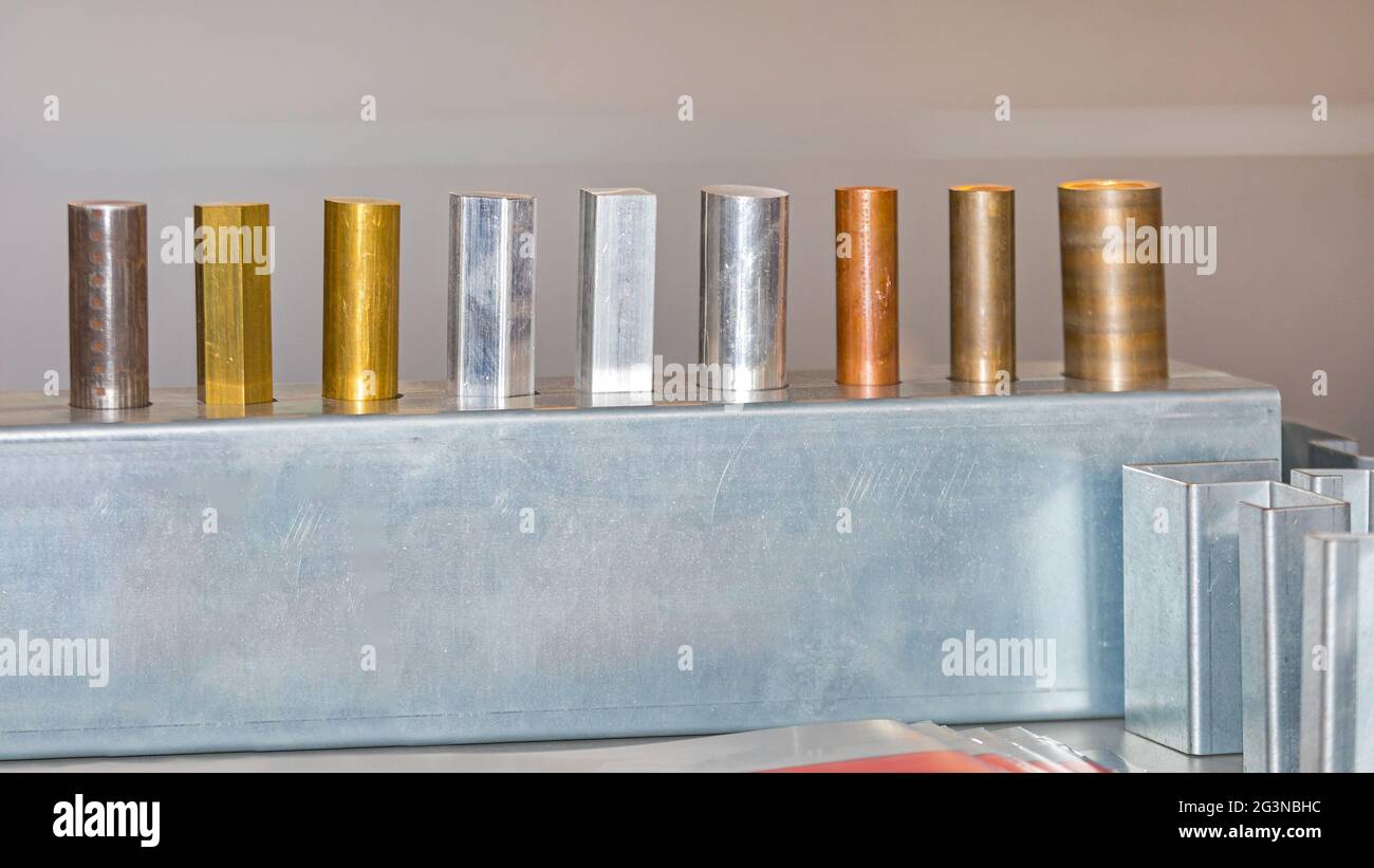 Collection of Pipe Tube Metal Materials Various Selection Stock Photo ...