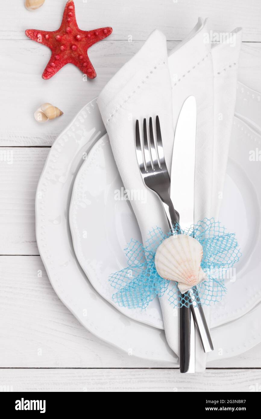 Summer table setting Stock Photo - Alamy