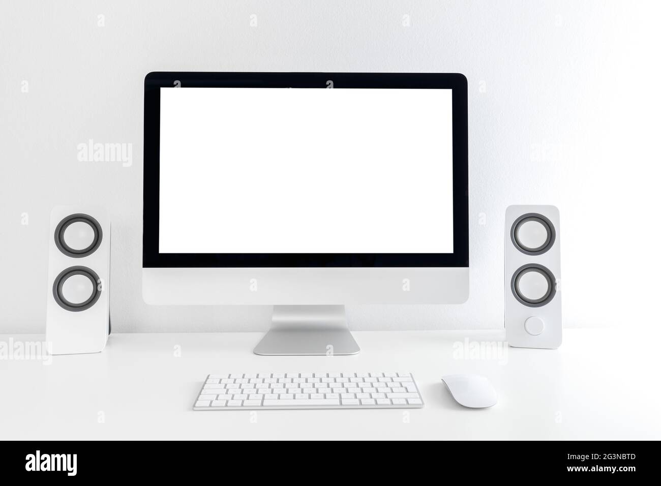 Trendy workplace desktop computer hi-res stock photography and images ...