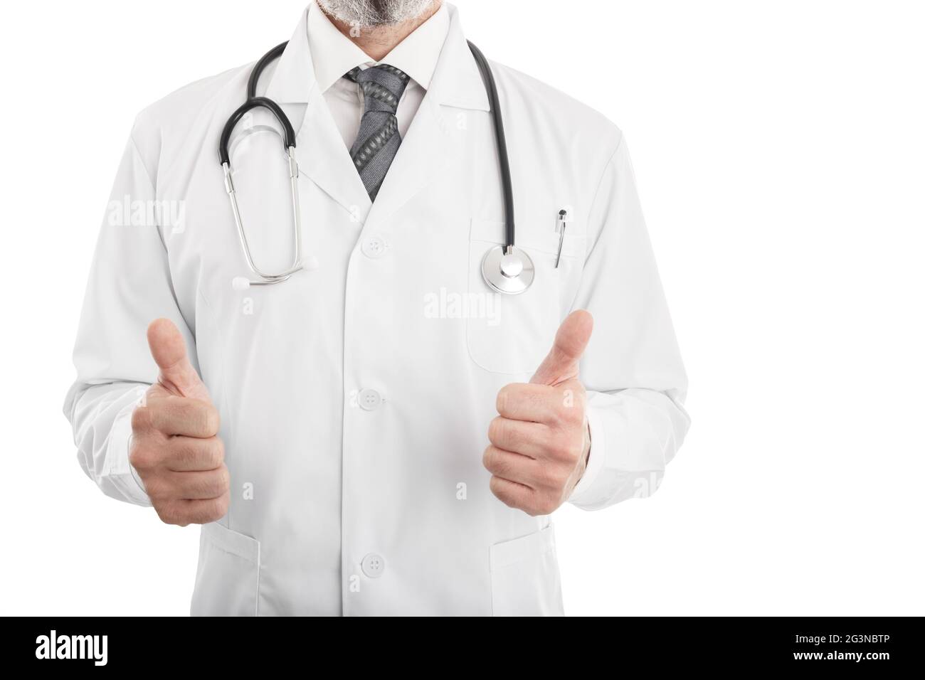 Doctor with thumbs up Stock Photo - Alamy