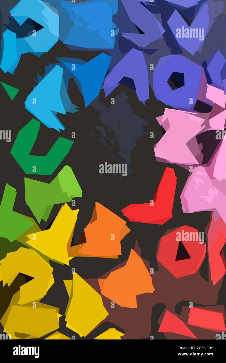 Letter outlines hi-res stock photography and images - Alamy