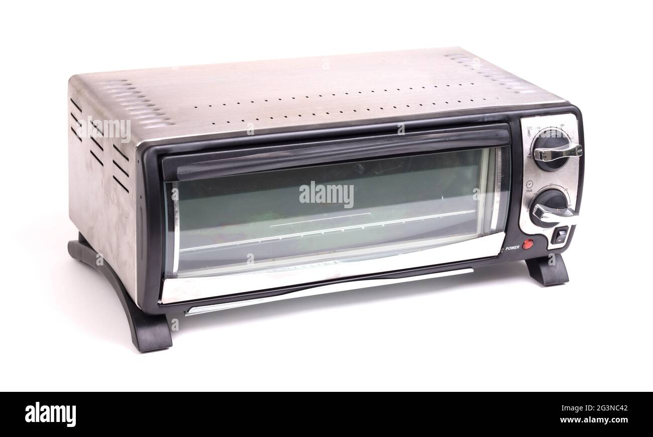 Electric oven isolated on background Stock Photo - Alamy