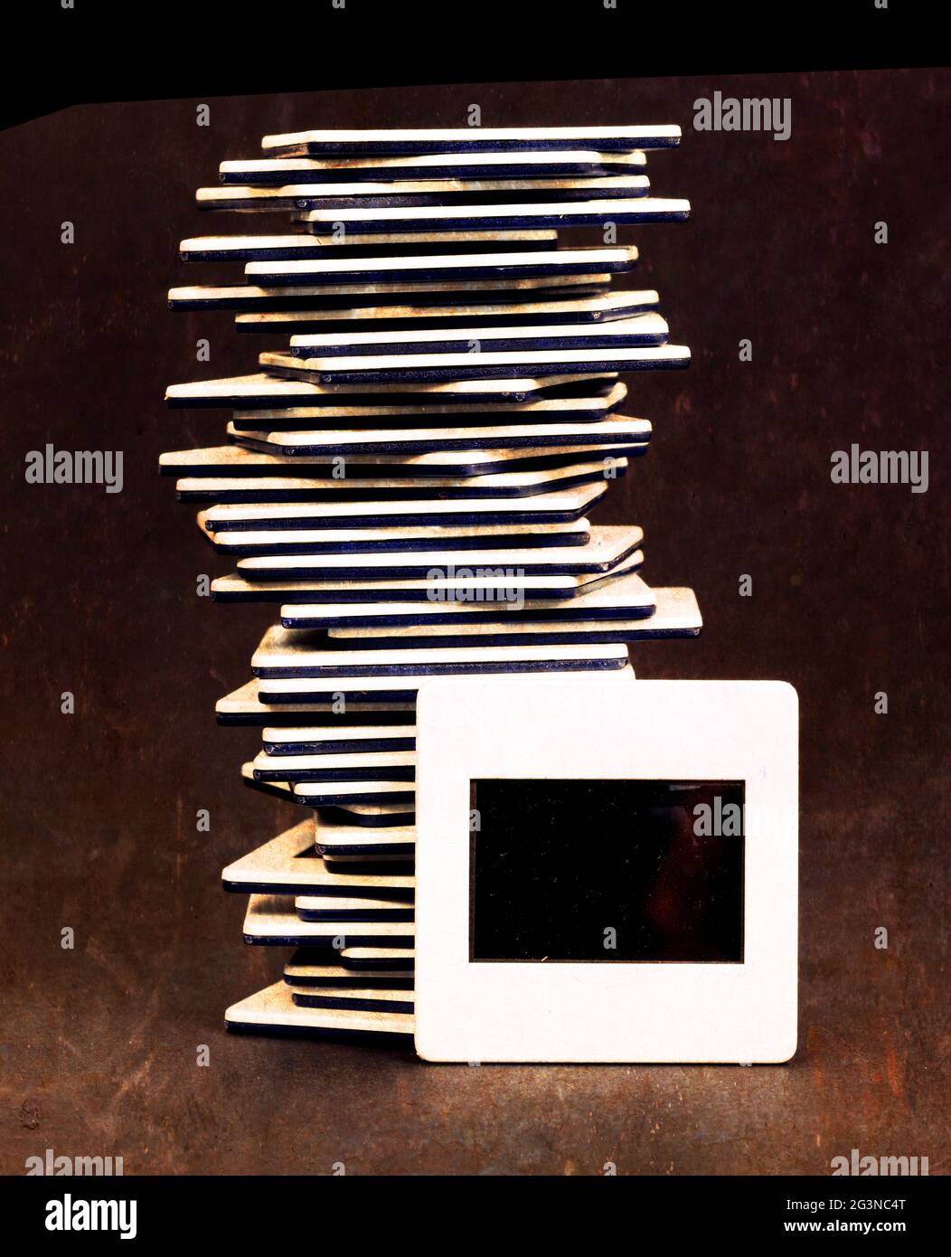 Vintage blank slide photo frames Stock Photo - Alamy