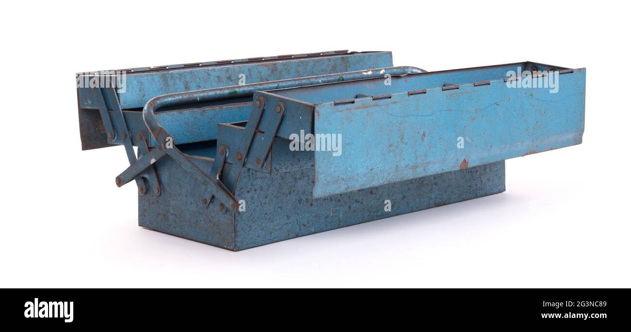 Old metal toolbox Stock Photo - Alamy