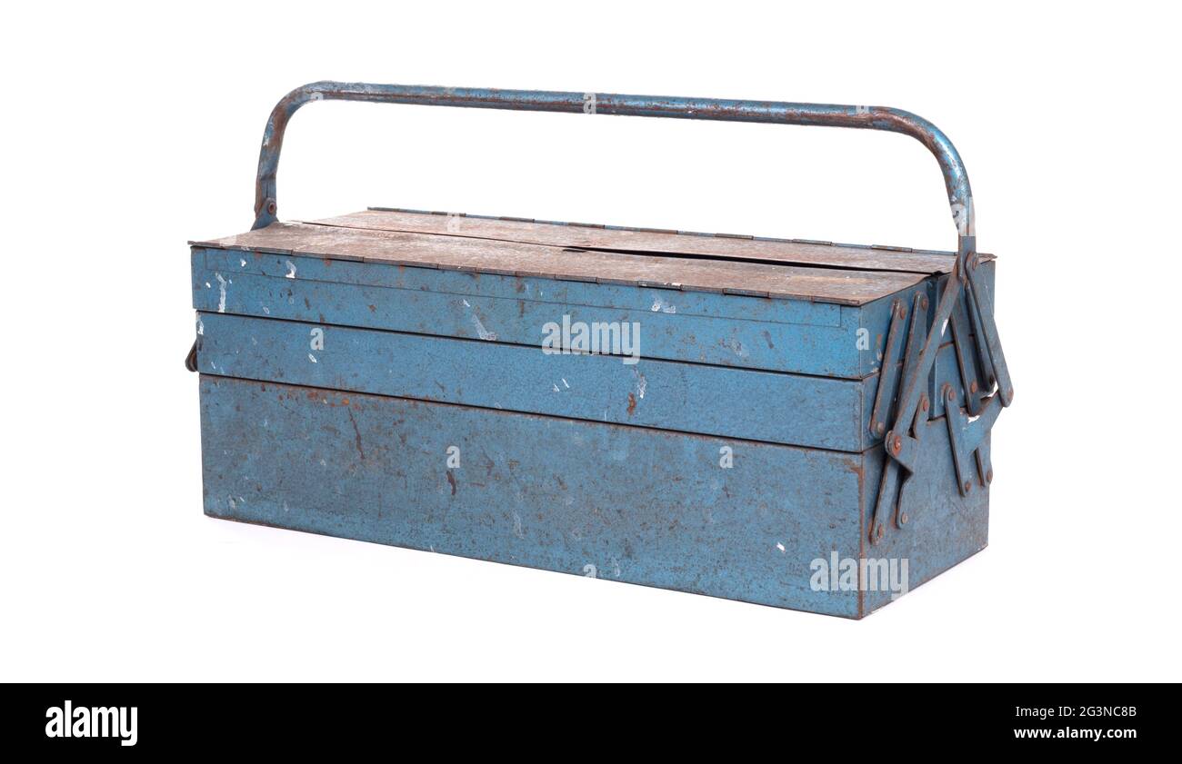 Old metal toolbox Stock Photo - Alamy