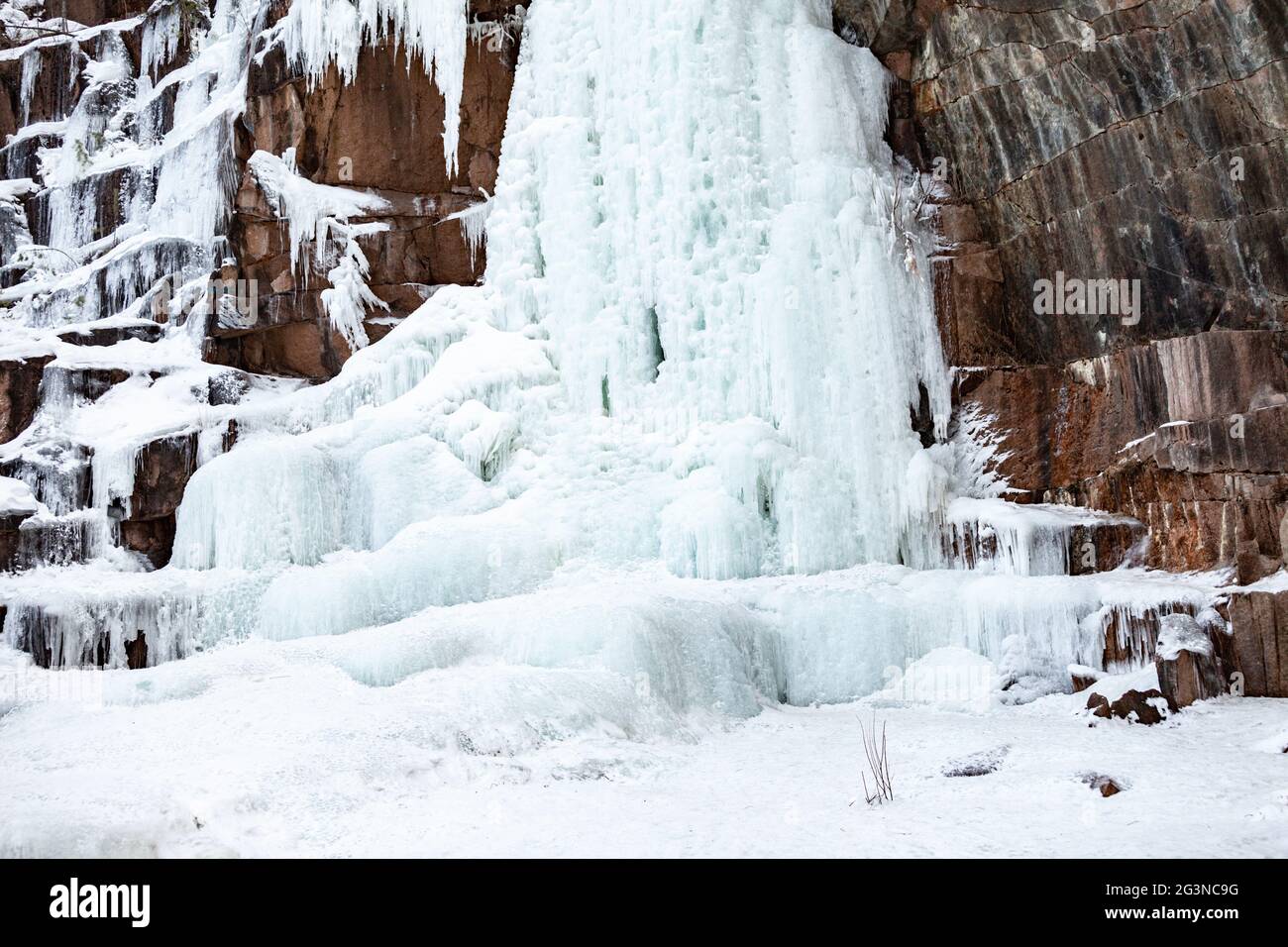 Frozen waterfall in cave hi-res stock photography and images - Alamy