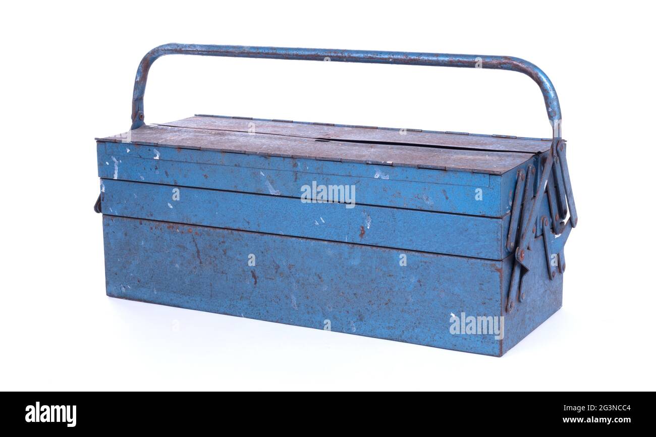 Old metal toolbox Stock Photo - Alamy