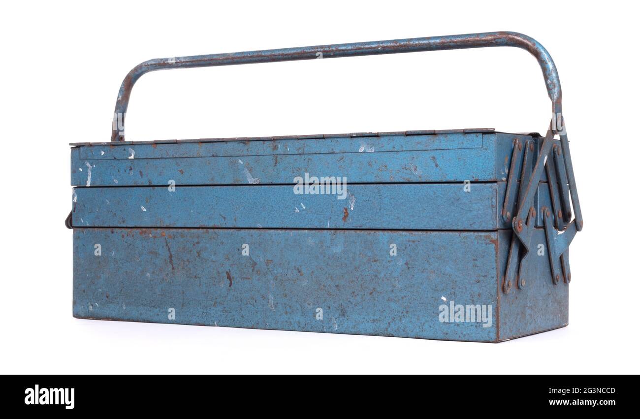 Old metal toolbox Stock Photo - Alamy