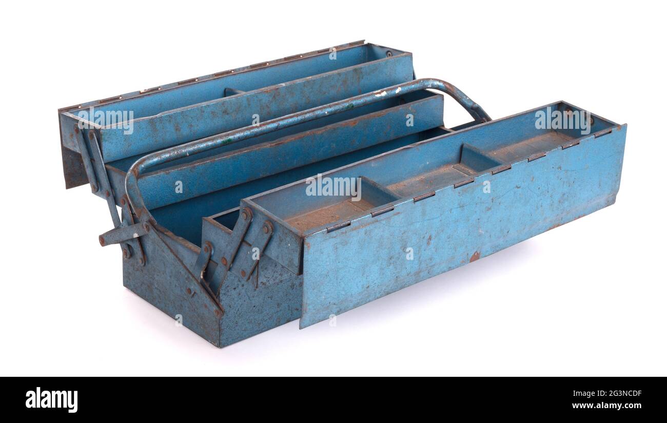 Old metal toolbox Stock Photo - Alamy