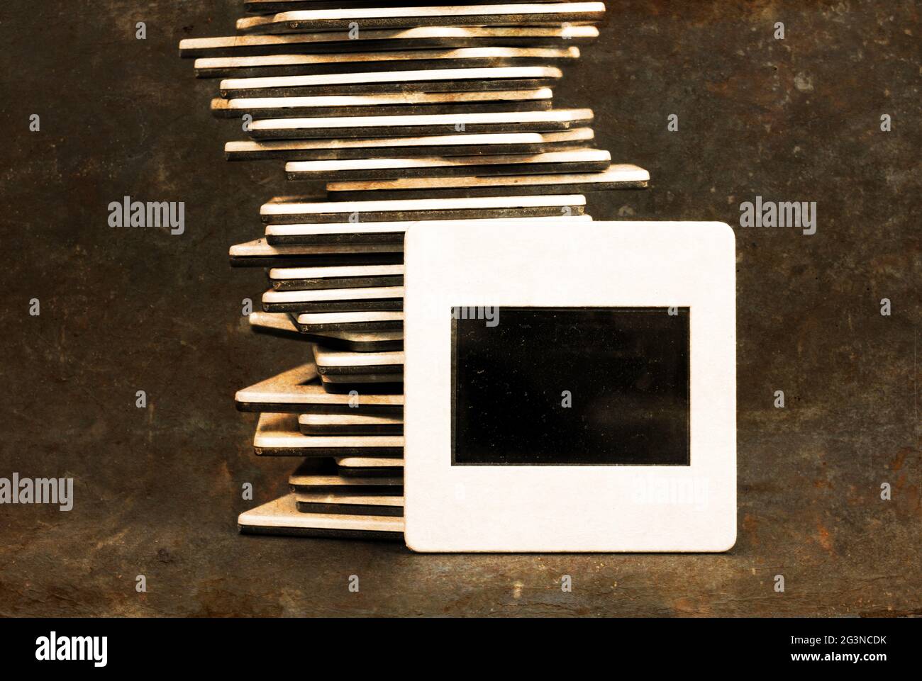 Vintage blank slide photo frames Stock Photo - Alamy