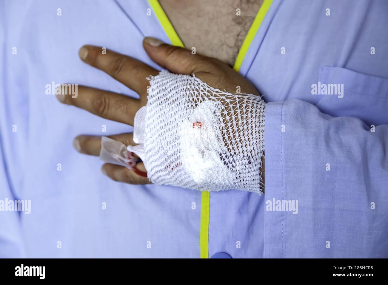 Intravenous route in hospital patient, viral infection, disease Stock ...