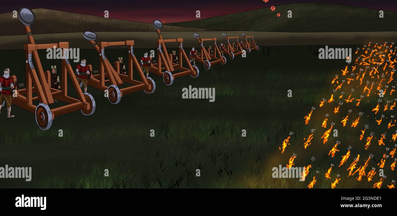 Catapult for arrows hi-res stock photography and images - Alamy