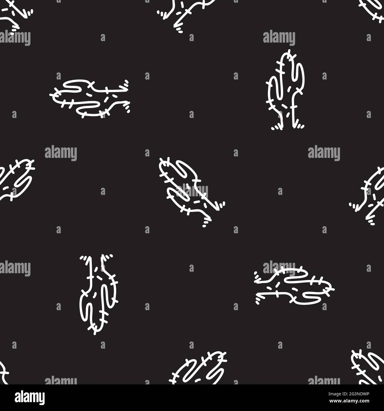 Black and white drawn stick figure of saguaro cactus clip art. Wild ...