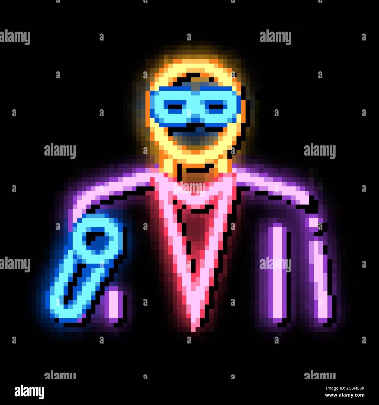 singer profession neon glow icon illustration Stock Vector Image & Art ...