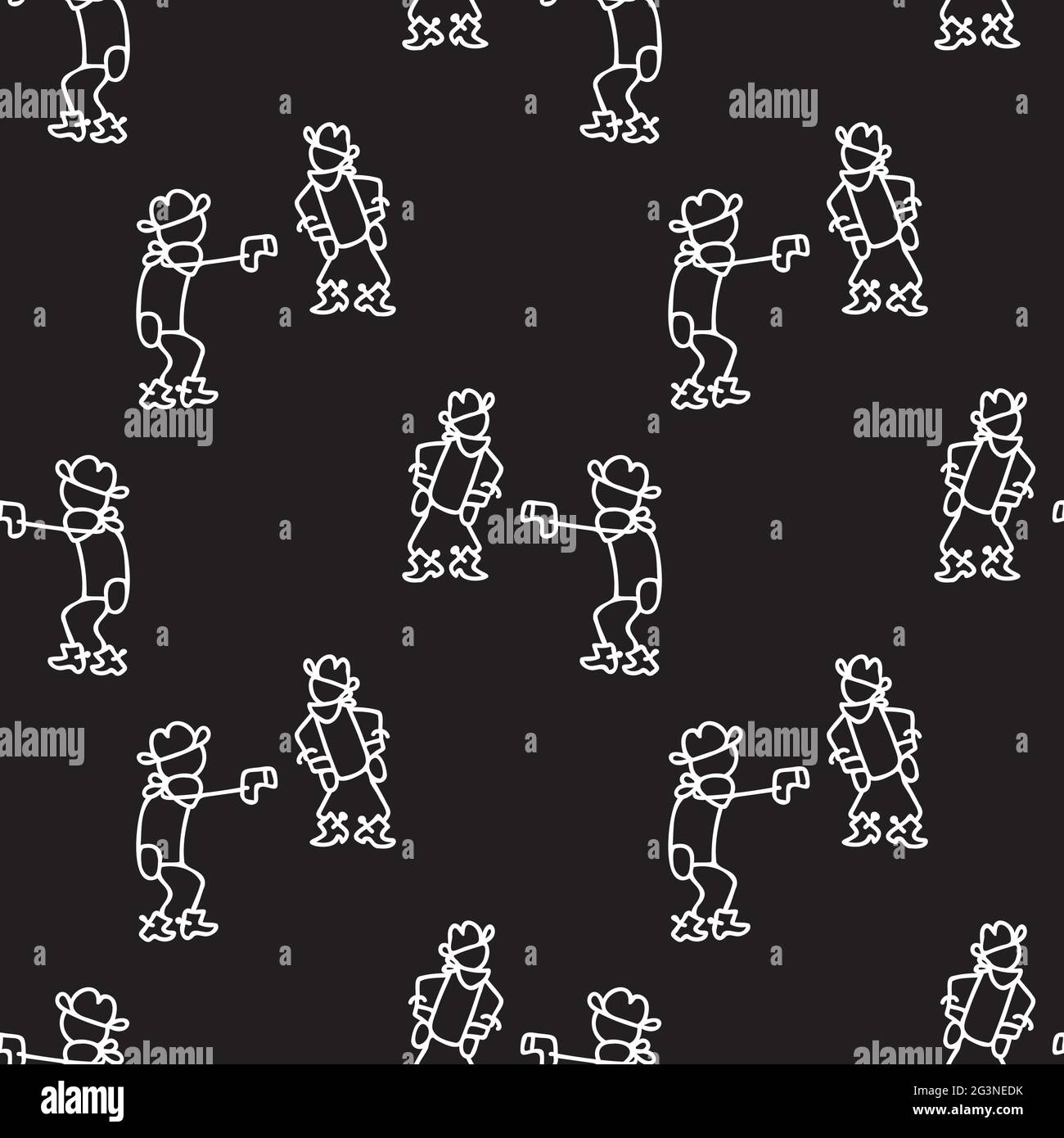 Stickman fight Stock Vector Images - Alamy