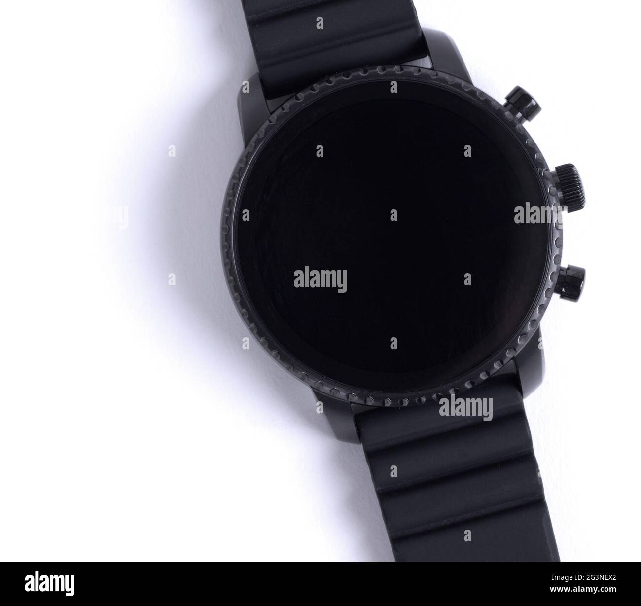 Black smartwatch isolated Stock Photo - Alamy