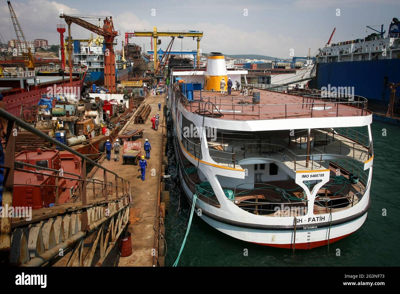 Historical Golden Horn shipyard Stock Photo - Alamy