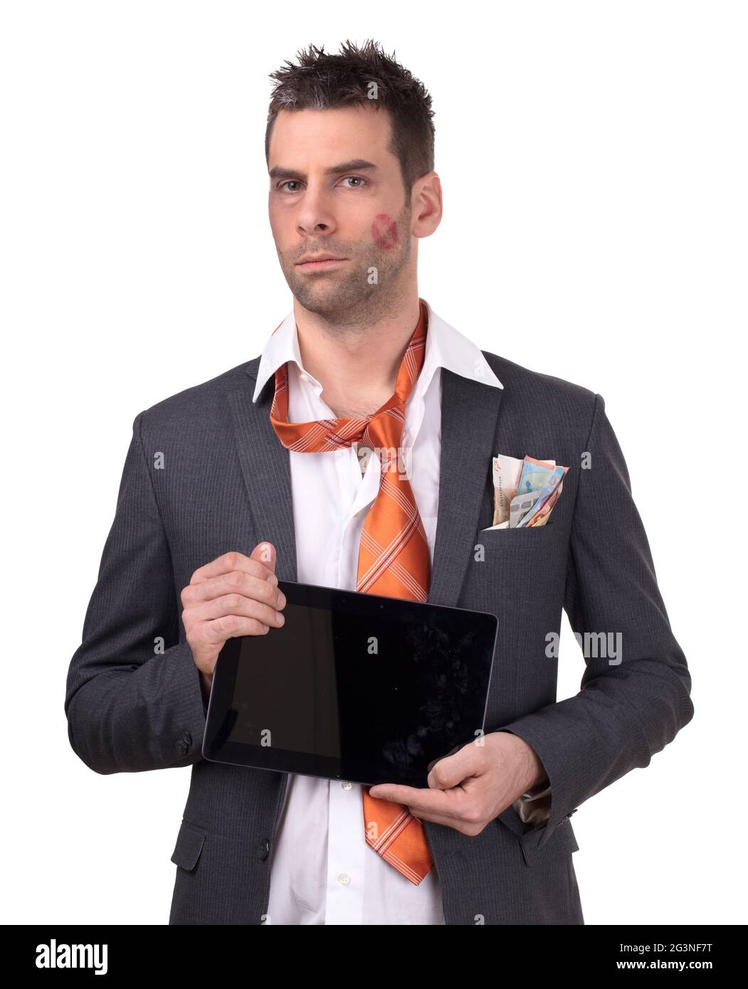 Bruised business man Stock Photo - Alamy
