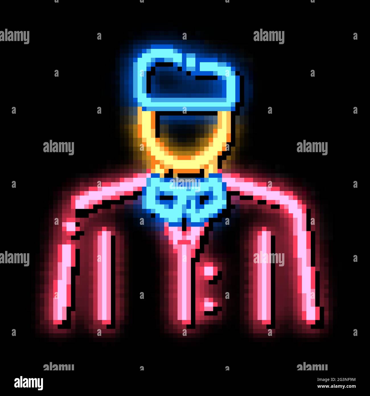 artist profession neon glow icon illustration Stock Vector Image & Art ...