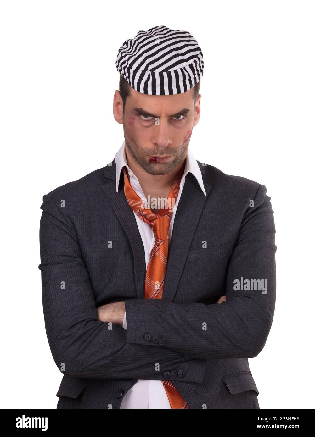 Man with bleeding lip hi-res stock photography and images - Alamy