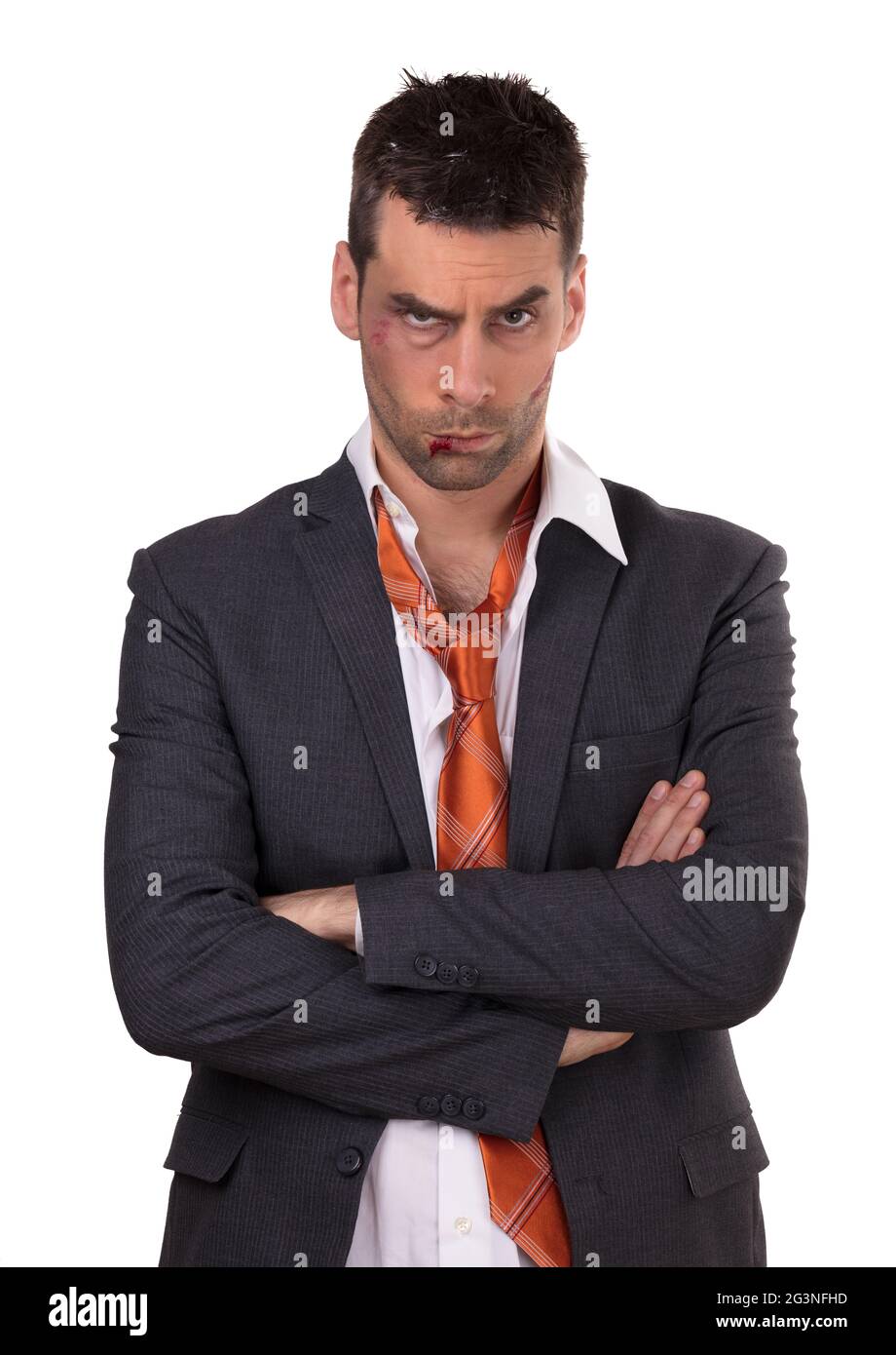 Man with bleeding lip hi-res stock photography and images - Alamy