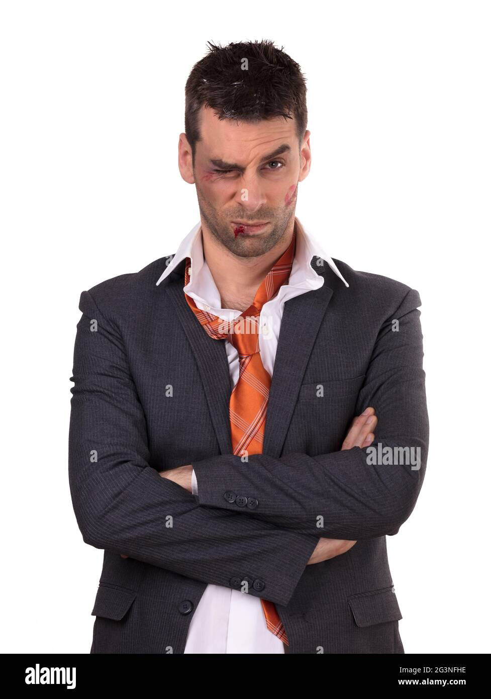 Bruised lips male hi-res stock photography and images - Alamy