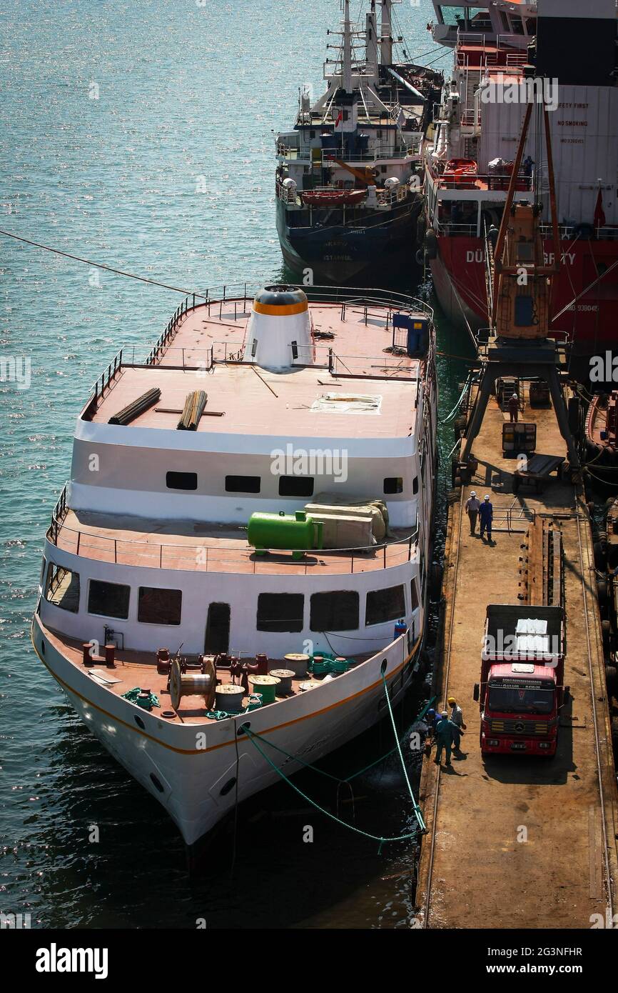 Historical Golden Horn shipyard Stock Photo - Alamy