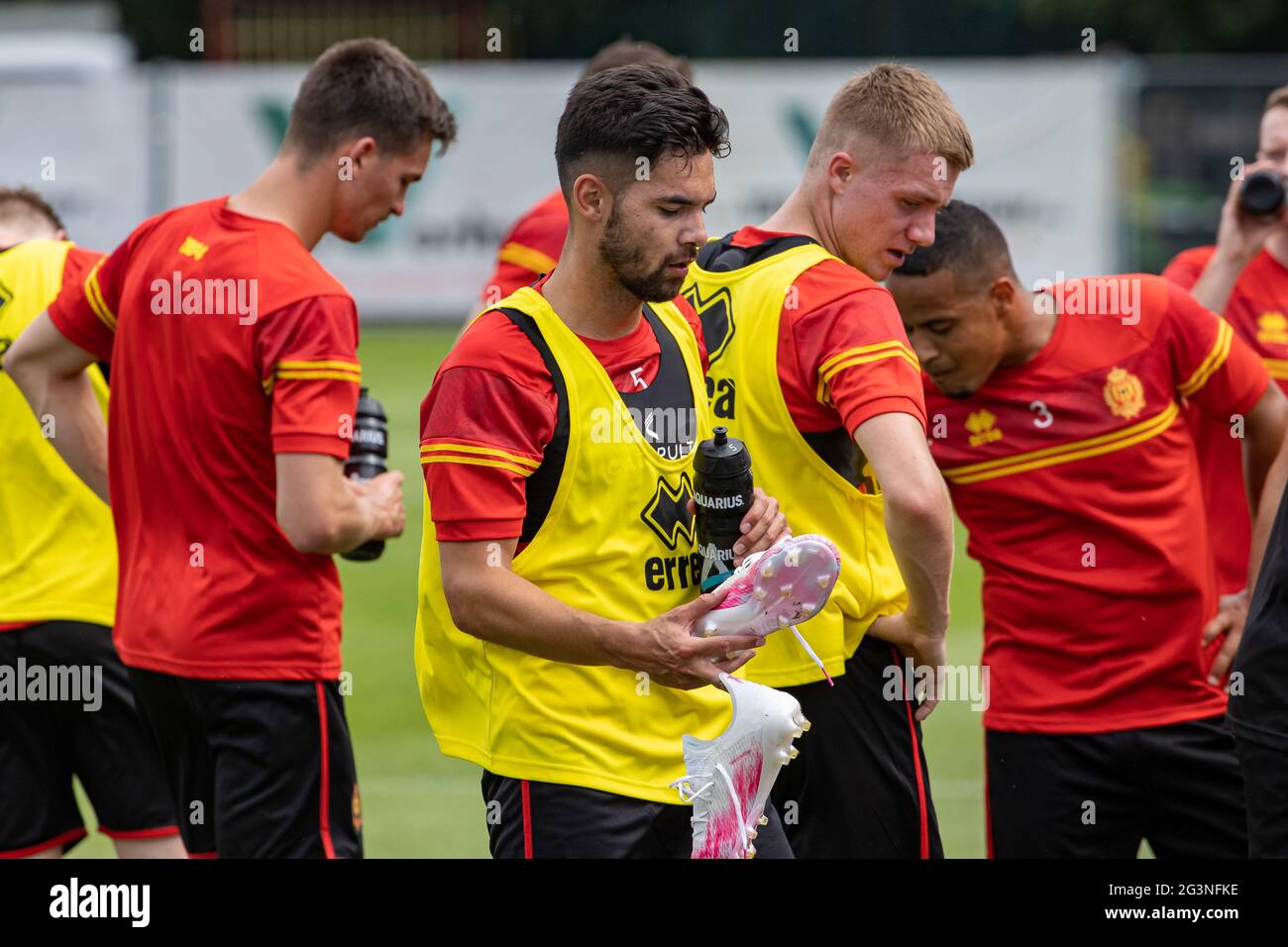 Mechelen's Sandy Walsh pictured during the first training session for ...