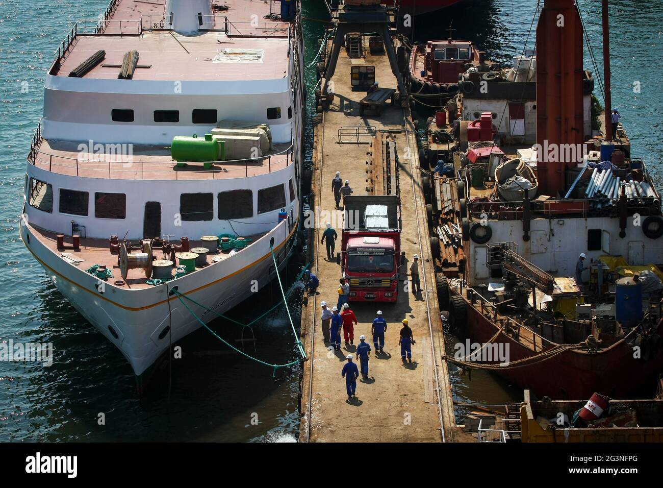 Historical Golden Horn shipyard Stock Photo - Alamy
