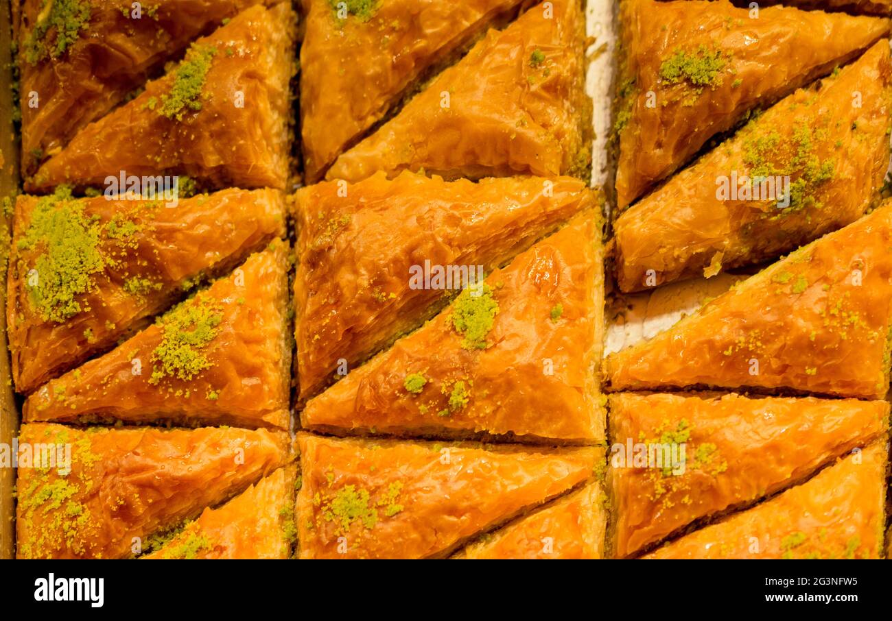 Turkish traditional desert at the Market Stock Photo - Alamy