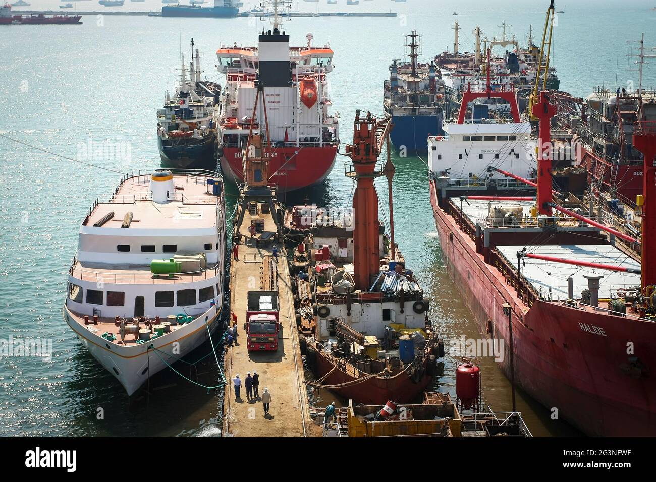 Historical Golden Horn shipyard Stock Photo - Alamy