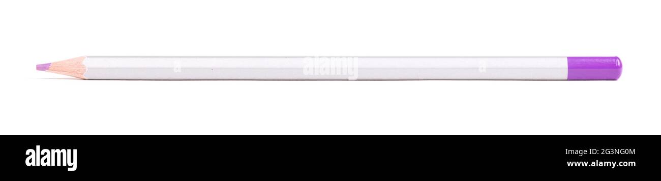 Wooden color pencil - purple Stock Photo - Alamy
