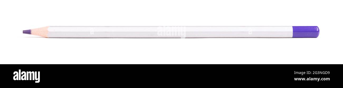 Wooden color pencil - purple Stock Photo - Alamy