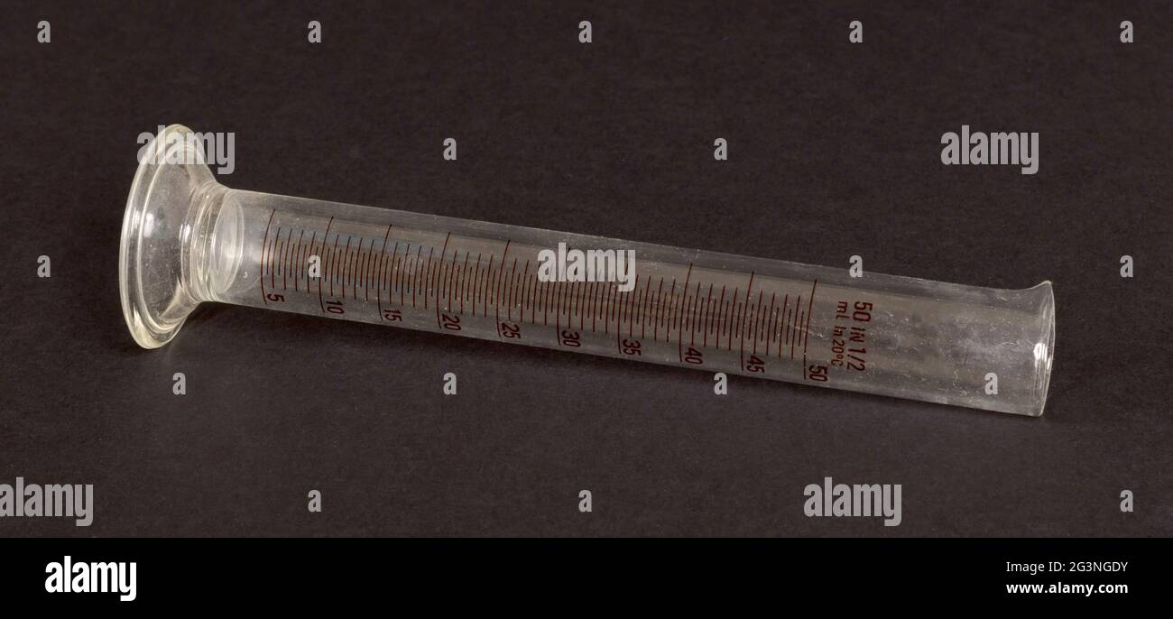 Old measuring cylinder Stock Photo - Alamy