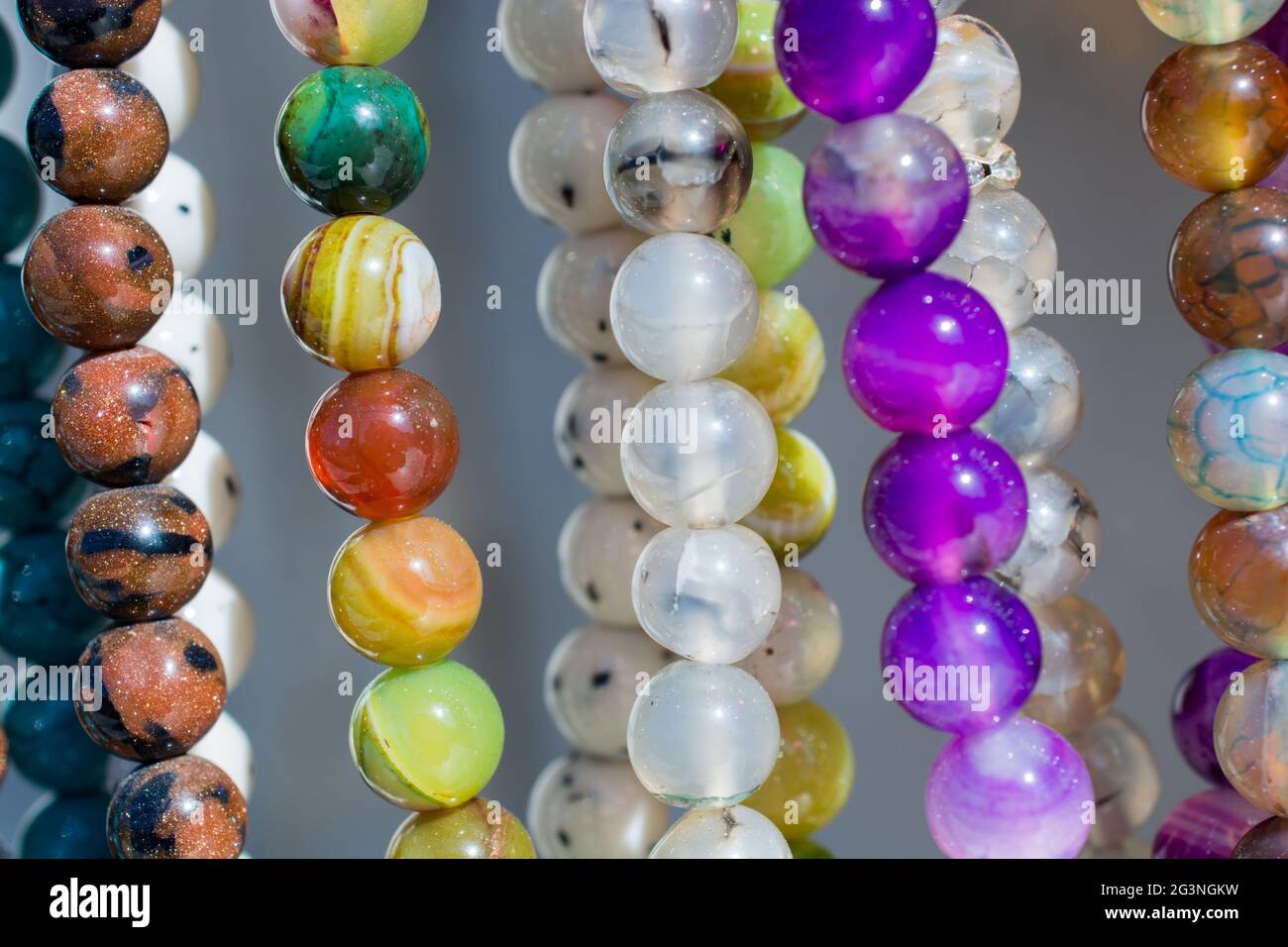 Beads of various type and color Stock Photo - Alamy