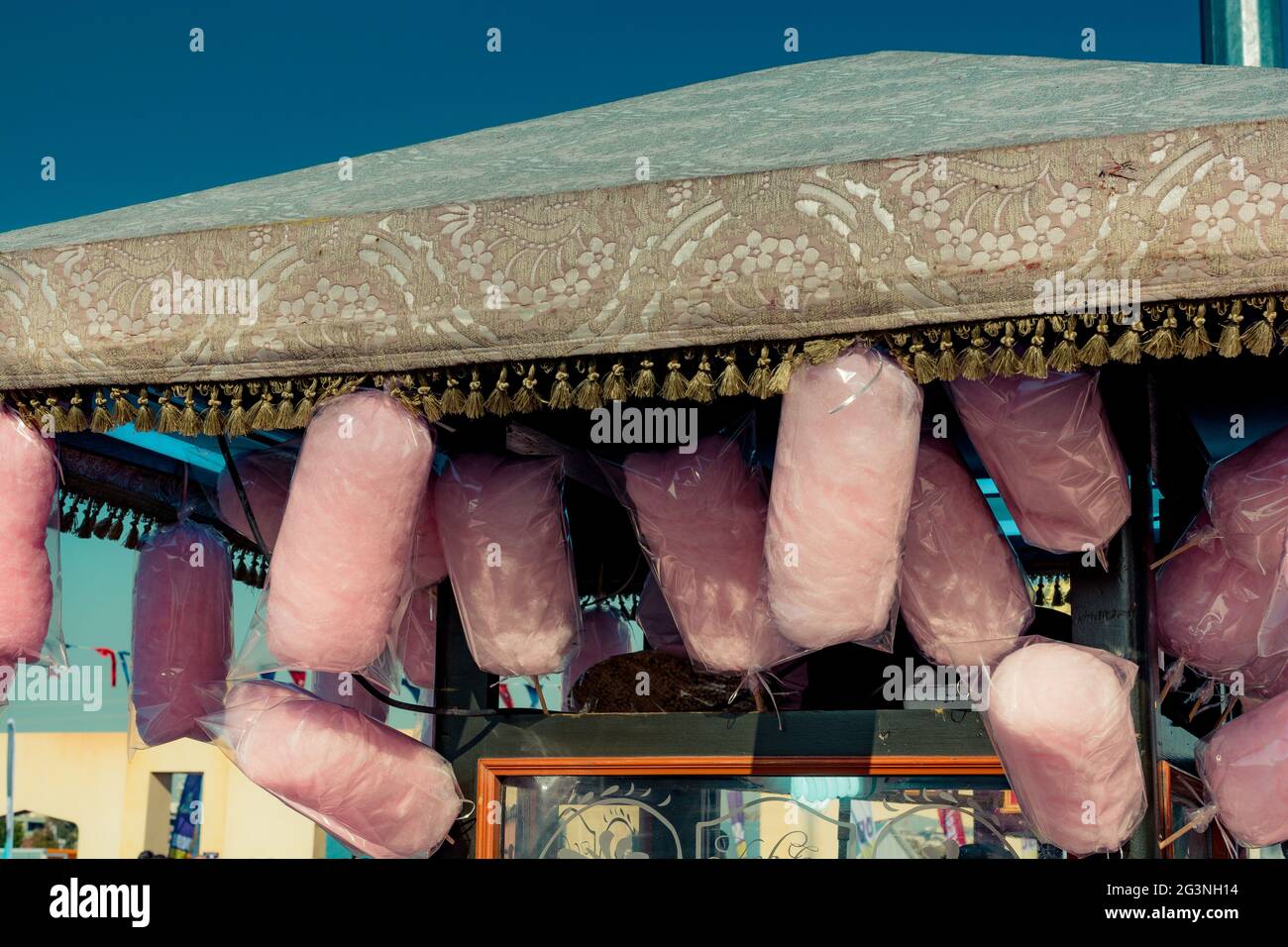 Delicious cotton candy for kids Stock Photo - Alamy
