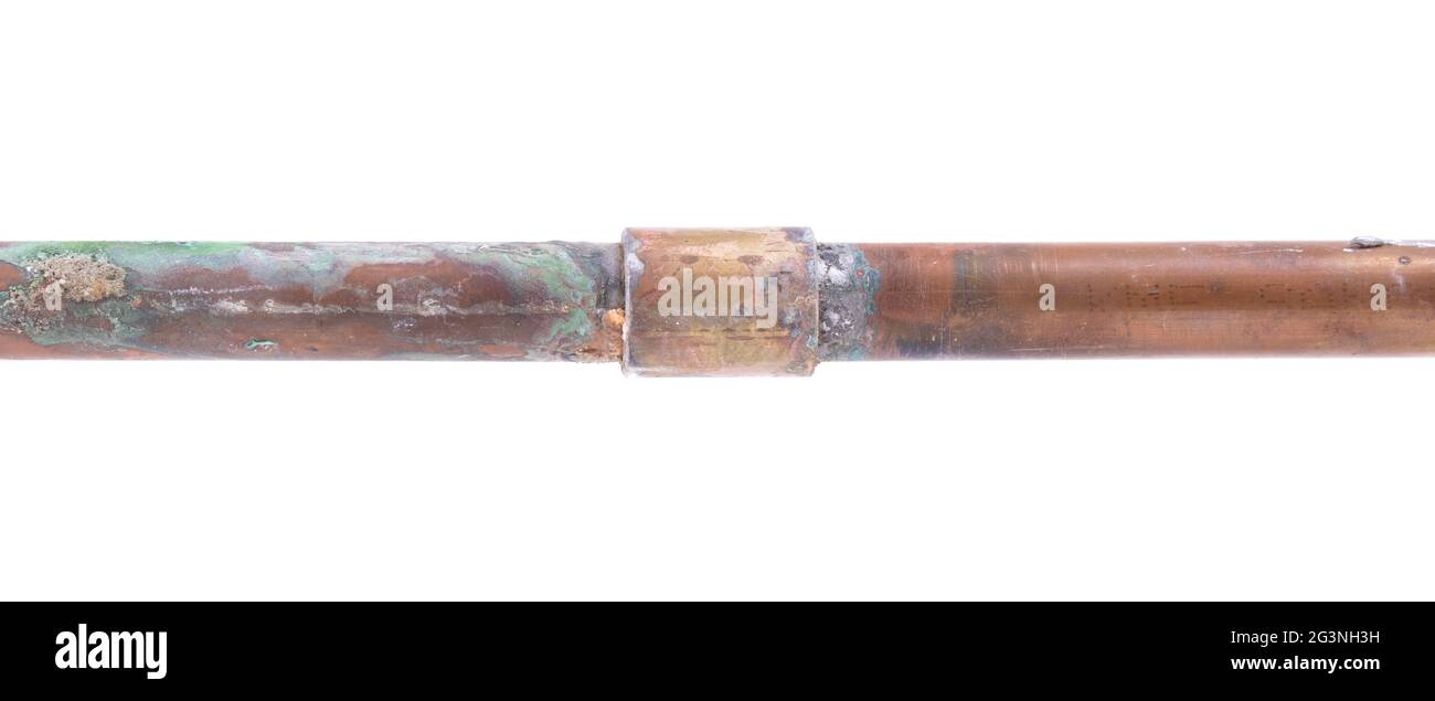 Old brass pipe Stock Photo - Alamy