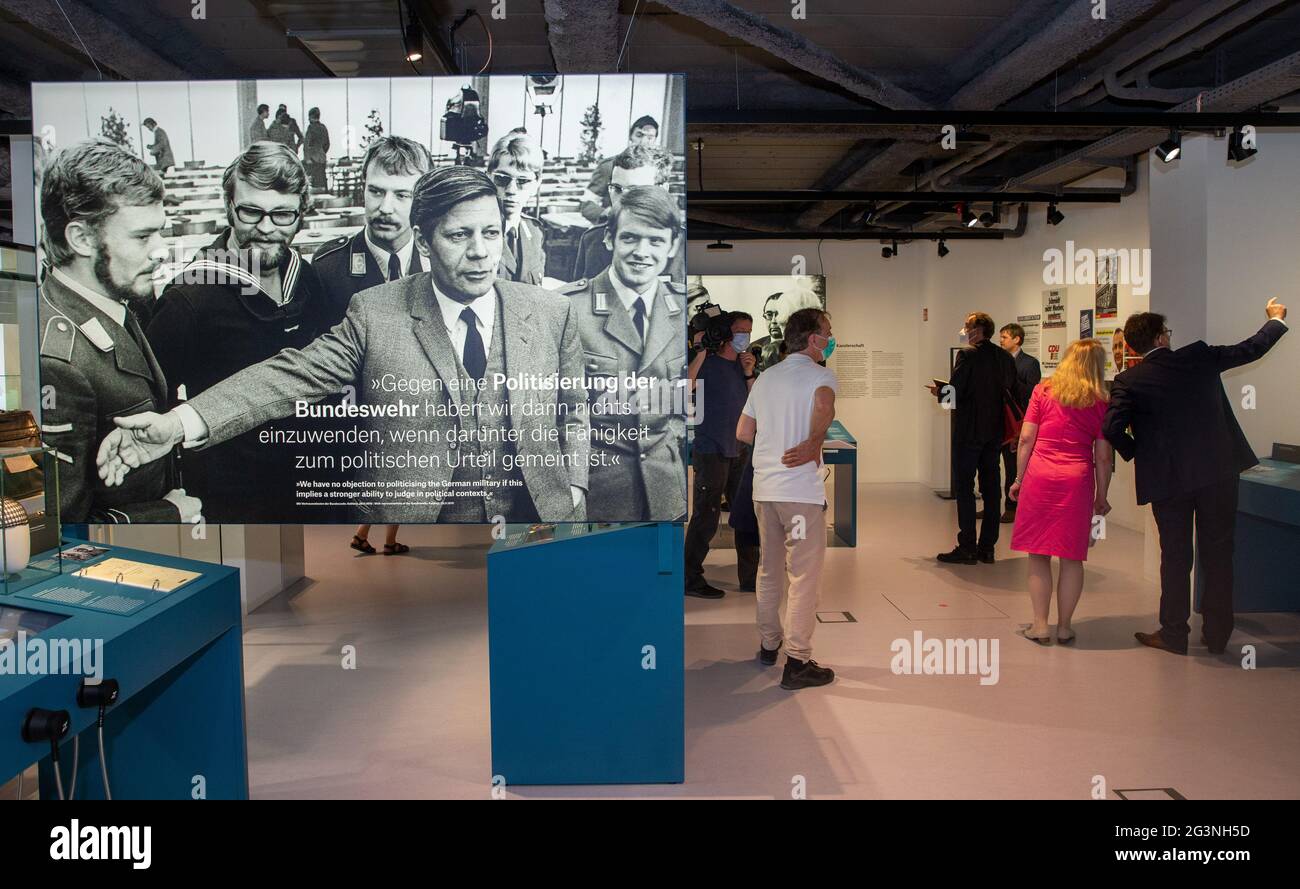 Hamburg, Germany. 17th June, 2021. The first visitors walk through the officially opened ...