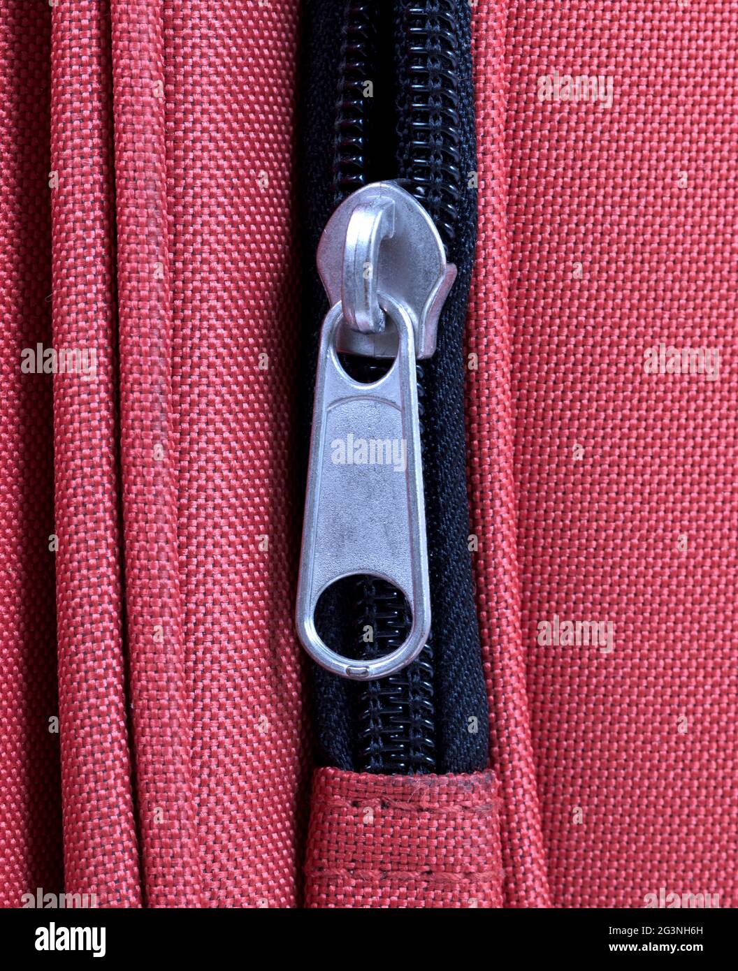 Suitcase zipper, selective focus Stock Photo - Alamy