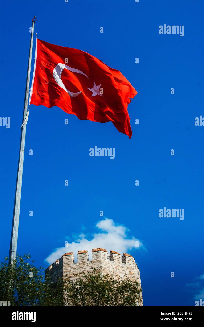 City walls of Constantinople in Istanbul, Turkey Stock Photo - Alamy